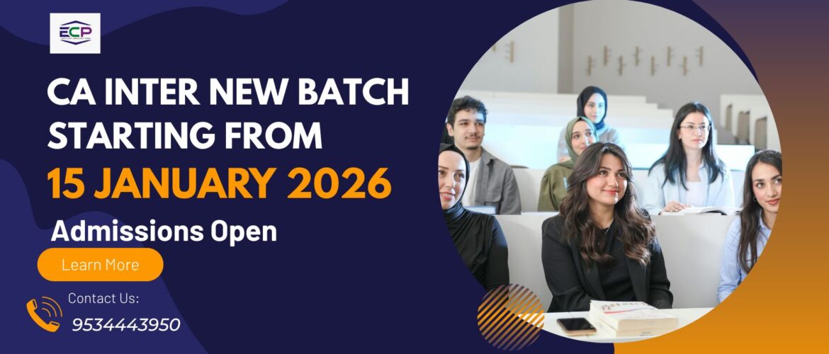 CA Inter new batch starting 15 January 2026 - Excellent commerce point